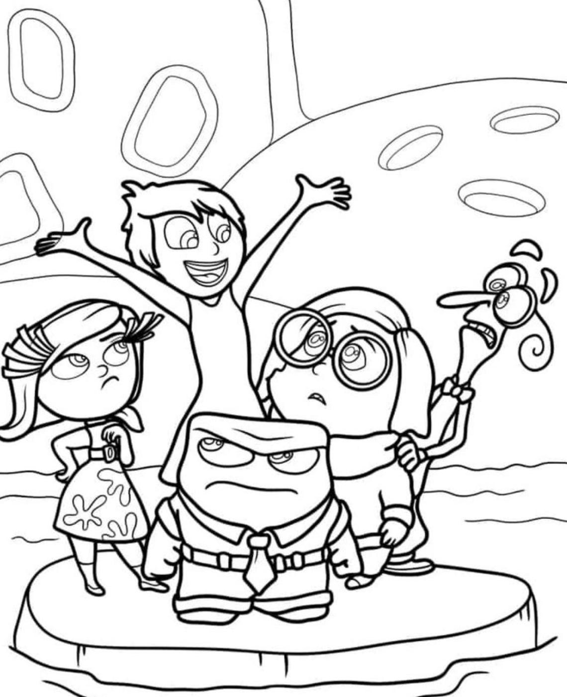 Inside Out Coloring Book - Etsy