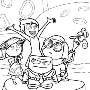 Inside Out Coloring Book - Etsy
