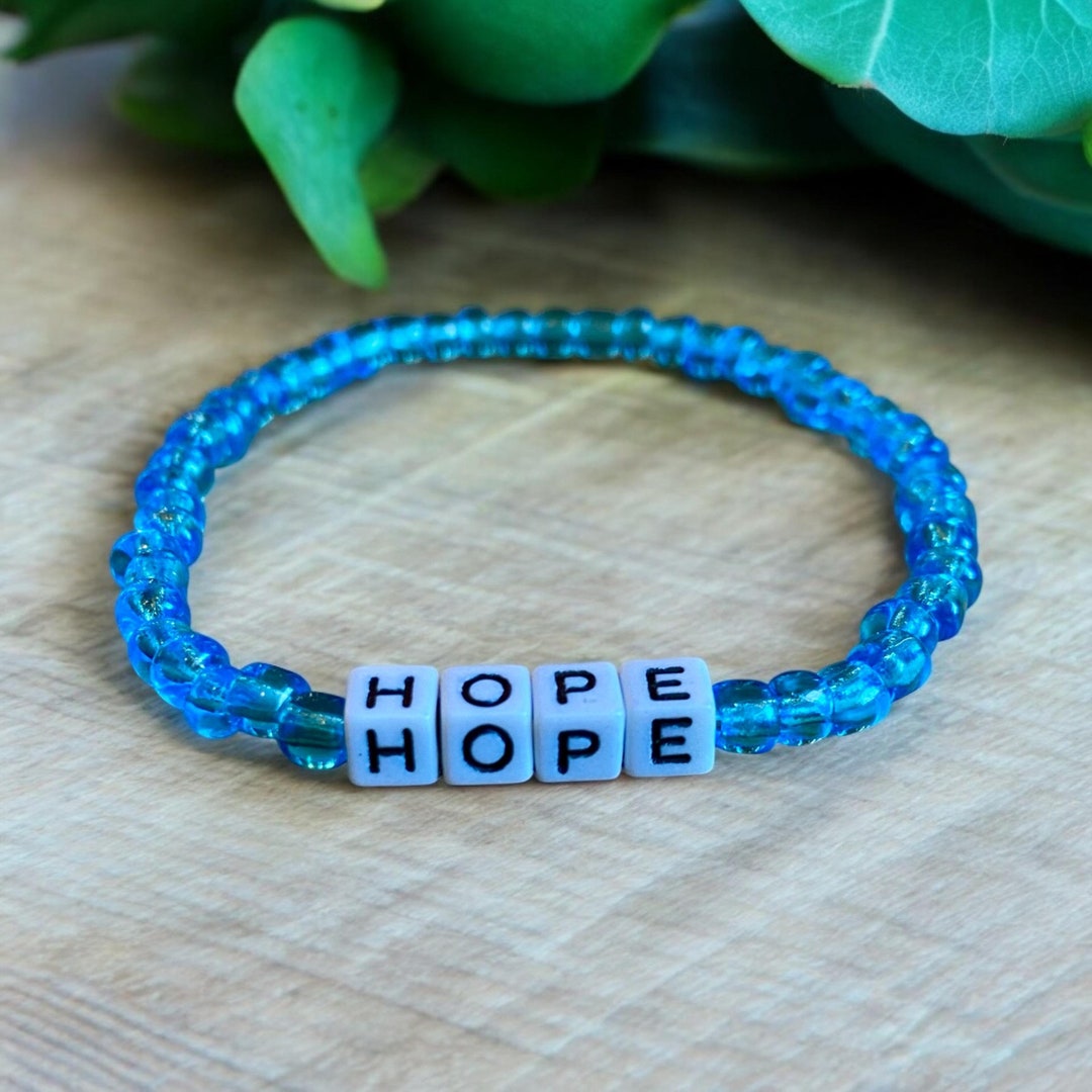 Blue Hope Friendship Bracelet Blue Bracelet Movement Blue Friendship ...