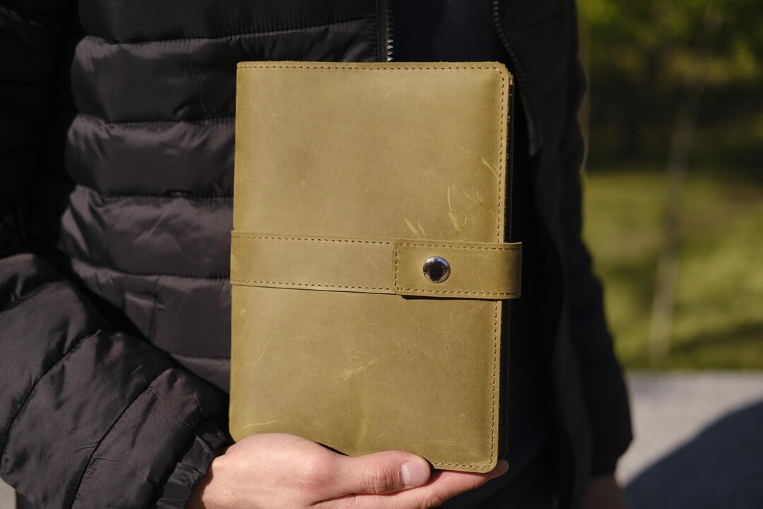 Vintage Leather A5 Journal Cover, Personalized Notebook Cover, Custom ...