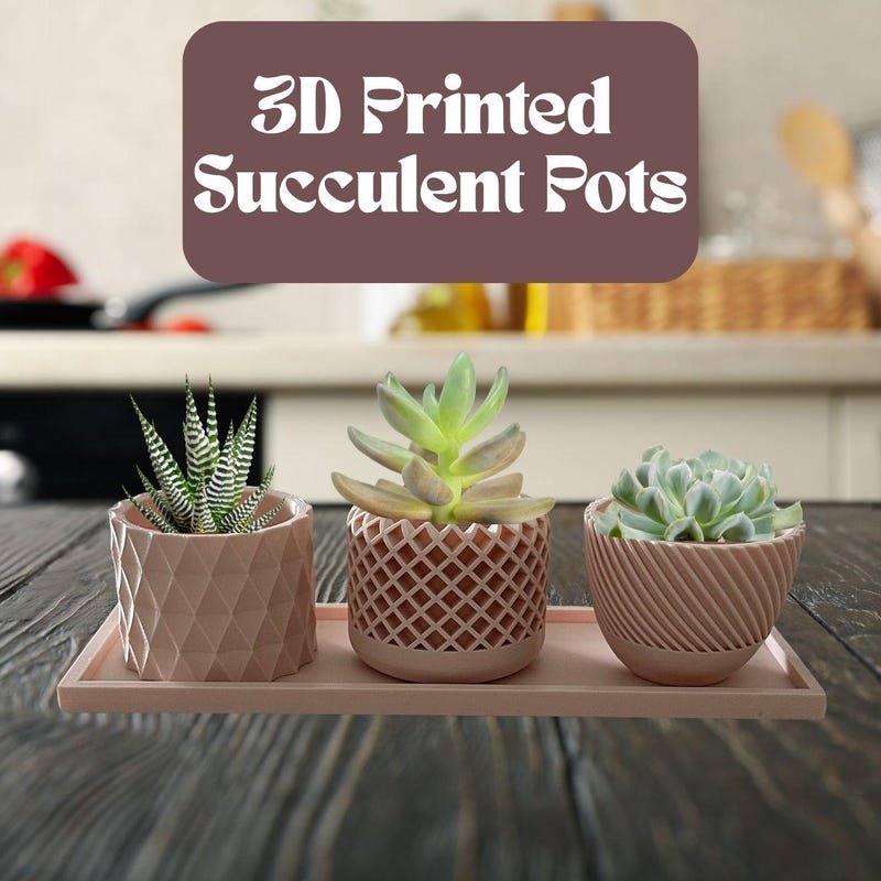 3d Printed Pots - Etsy