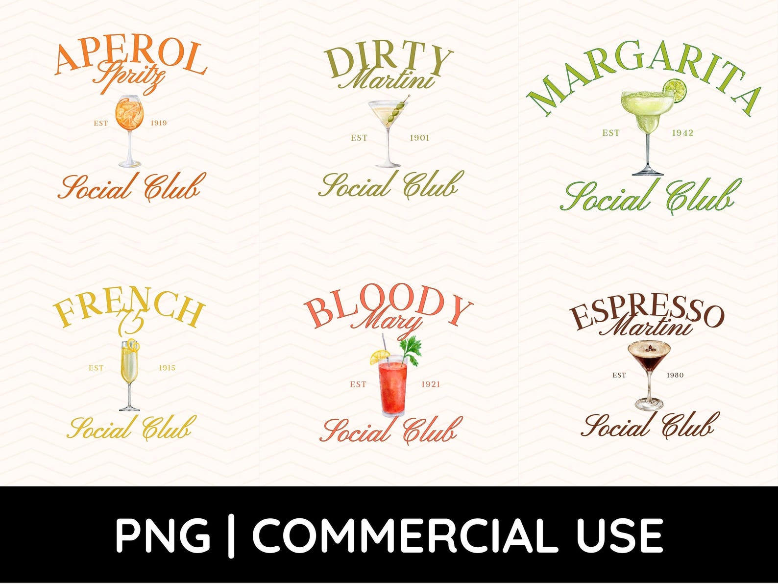 Cocktail Social Club Png Bundle, Signature Drink Png, Cocktail Png ...