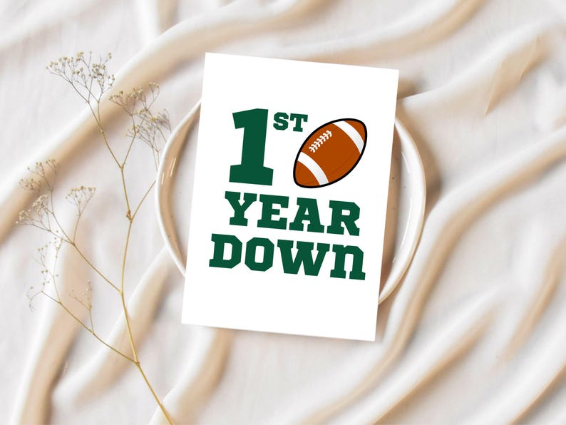 1st Year Down PNG, 1st Year Down SVG, First Year Down, Football One Svg ...