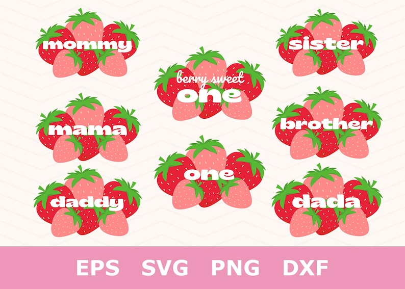 Berry First Birthday SVG, Sweet One SVG, Strawberry Birthday SVG ...