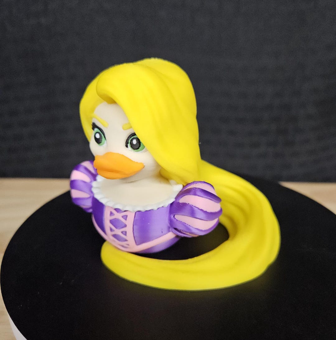 Long Haired Princess Jeep Duck Figurine for Desk or Dashboard - Etsy