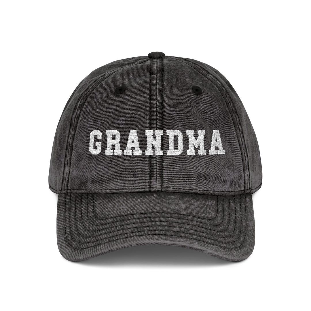 Vintage Embroidered 'GRANDMA' Cap - Etsy