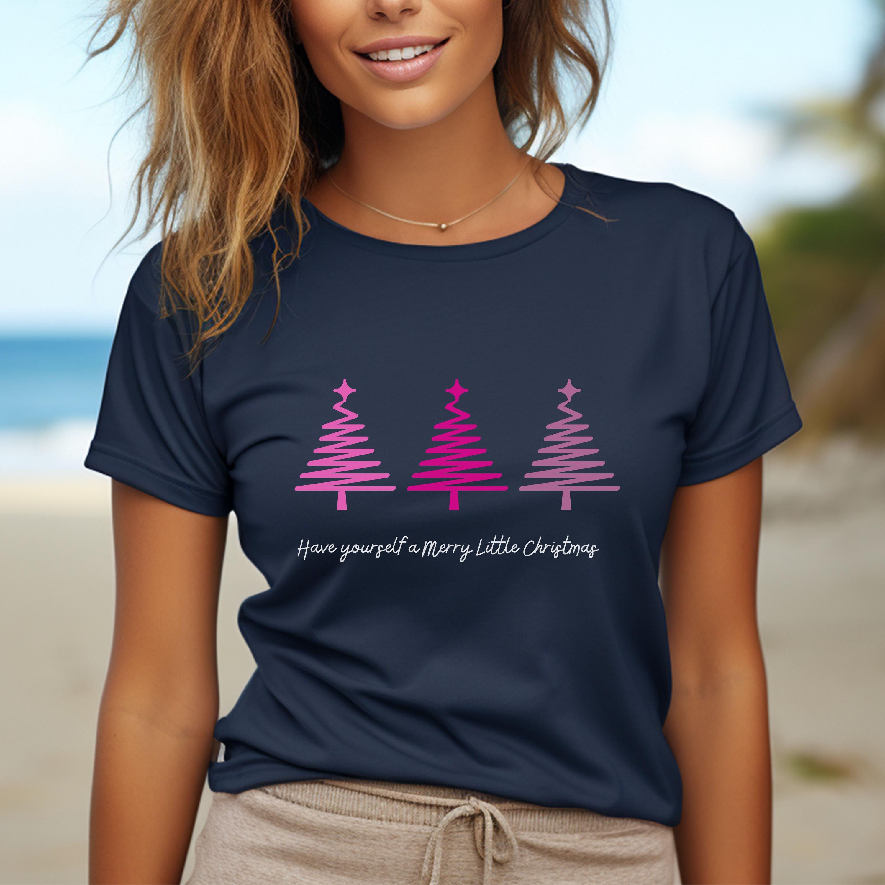 Christmas Trees Unisex T-shirt, Holiday Tee, Festive Shirt, Soft Style ...