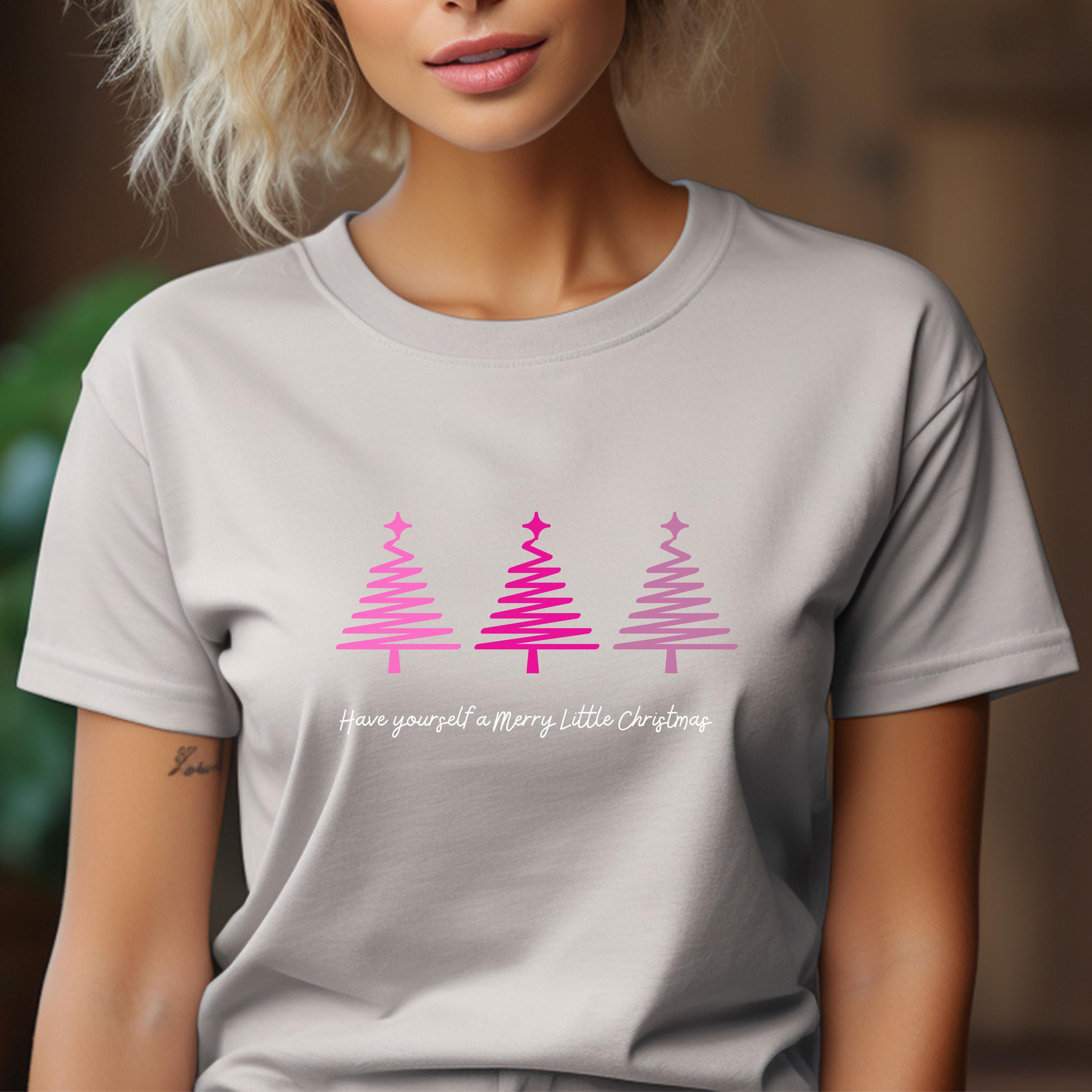 Christmas Trees Unisex T-shirt, Holiday Tee, Festive Shirt, Soft Style ...