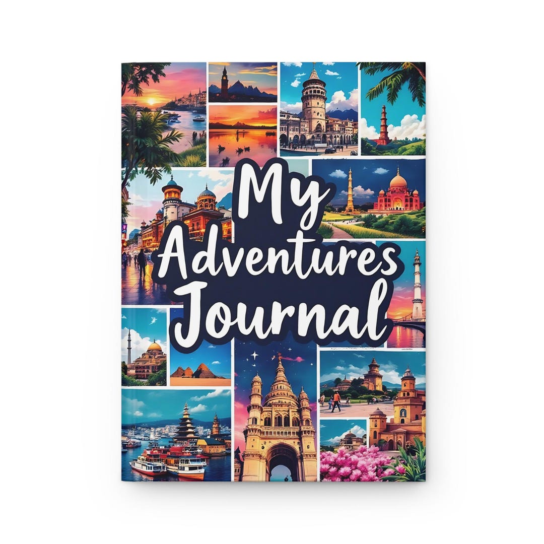My Adventure Journal Diary Hardcover Journal Matte, Traveler Gift ...