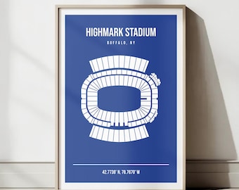 Highmark Stadium Art Print: Buffalo Bills Football Canvas Wall Art - Etsy
