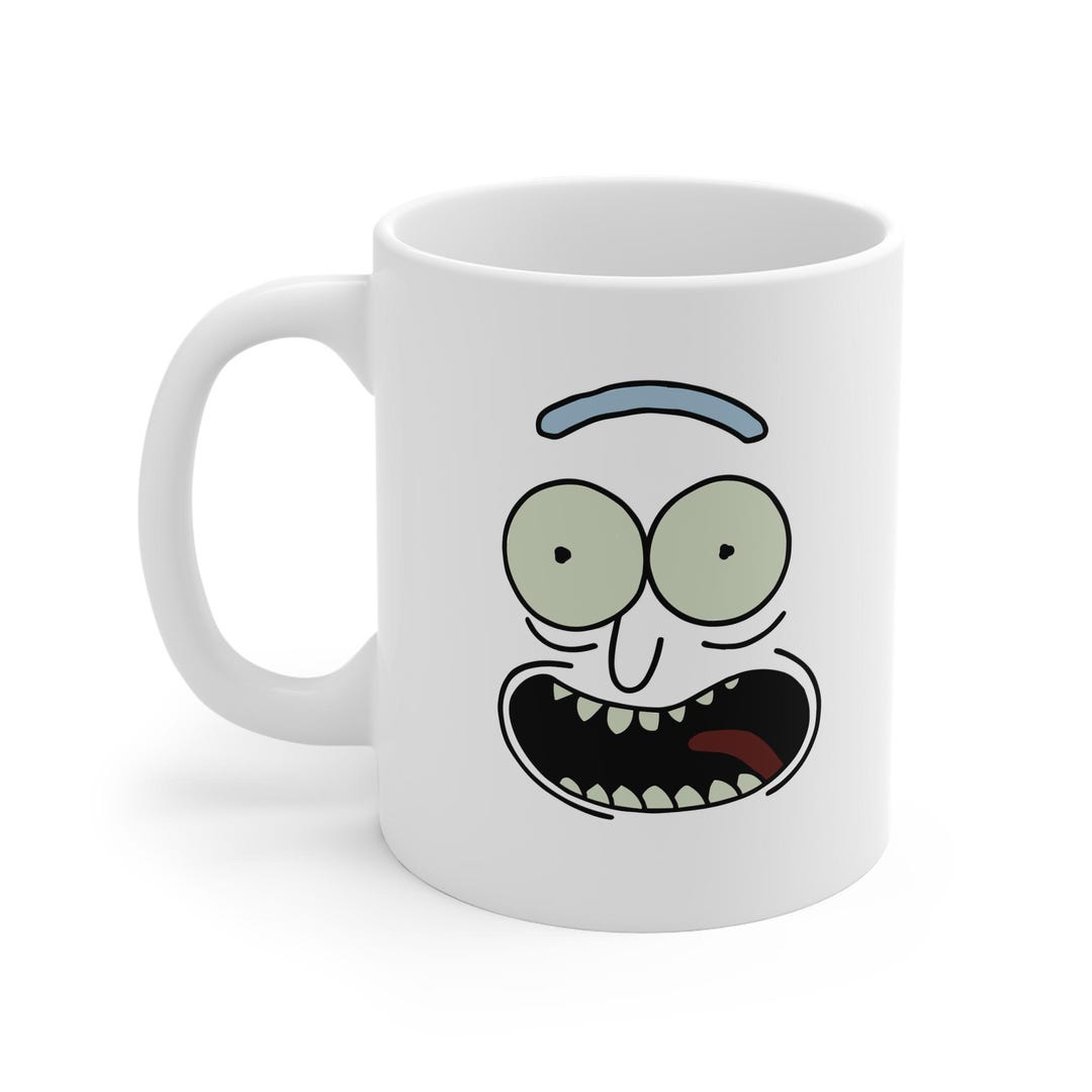 Rick's Face 1-sided I Turned Myself Into a Mug Morty Funny Rick Morty ...