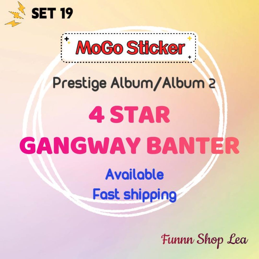 Mono Go Sticker Prestige Album Set19-gangway Banter 4 Star Sticker ...