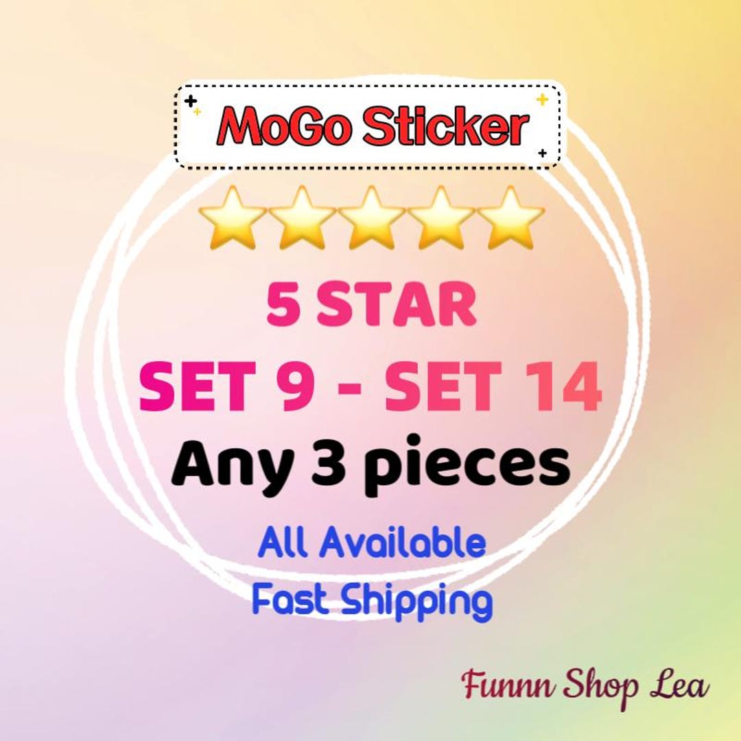 Mogo 5 Star Stickers 3 Pieces set9-14 Jingle Joy Album - Etsy