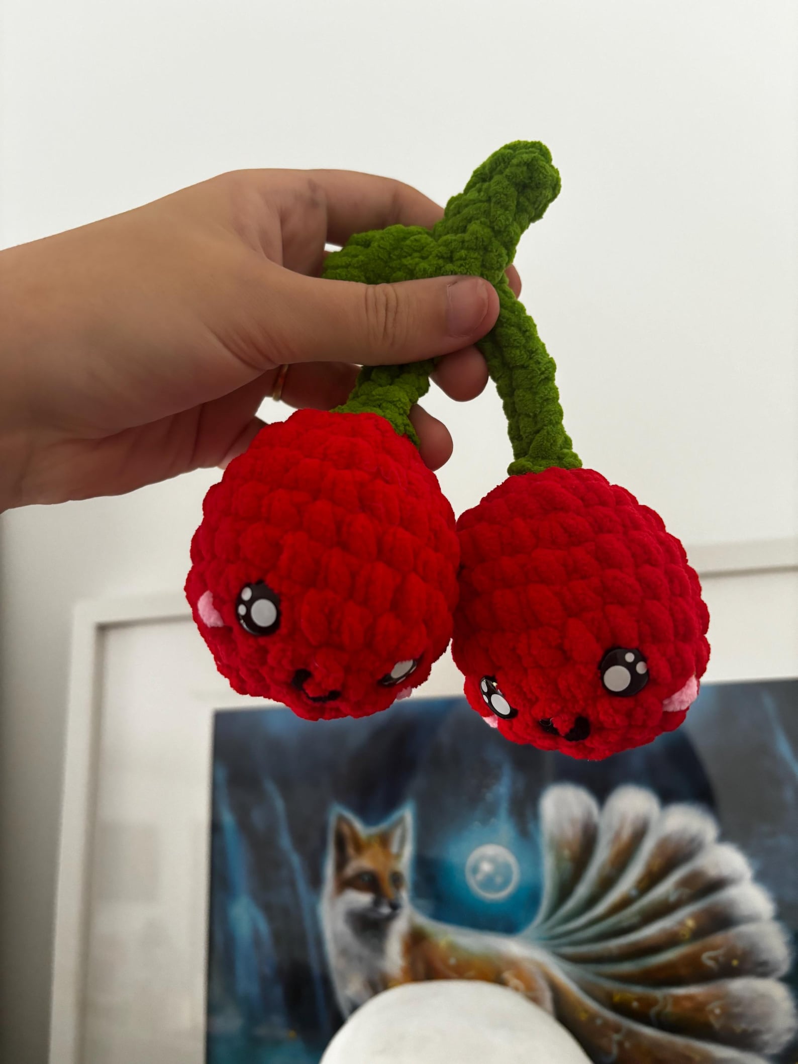 Cherry Plush Crochet Amigurumi - Etsy