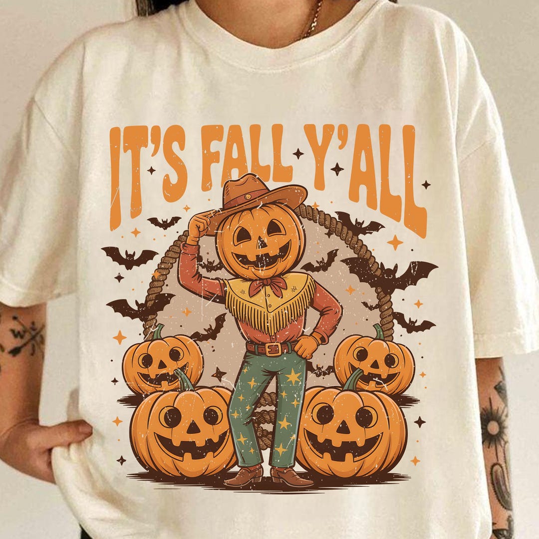 It's Fall Y'all Pumpkins Png, Vintage Halloween Pumpkin Png, Fall Png ...
