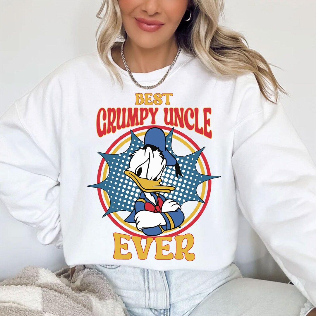 Best Grumpy Uncle Ever Png, Funny Cartoon Duck Shirt, Funny Duck Characters Png, Father's Day ...