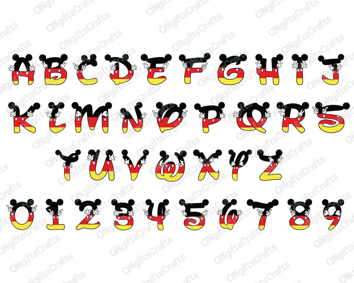 Mouse and Friend Alphabet Png, Mouse Doodle Letters Png, Cute Character ...