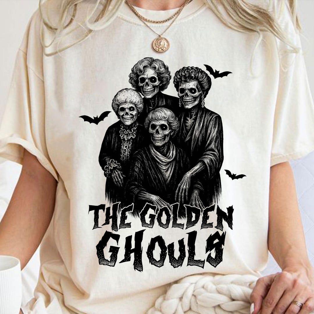 The Golden Ghouls PNG, Funny Halloween Skeleton Png, Horror Parody Png ...