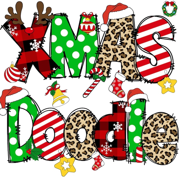 Christmas Doodle - Etsy