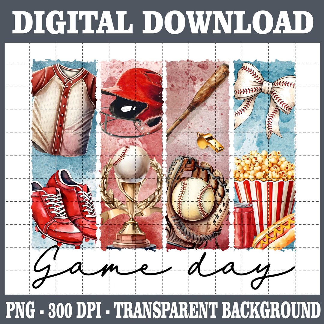 Game Day Baseball Coquette Png, Baseball Png, Baseball Bow Png ...