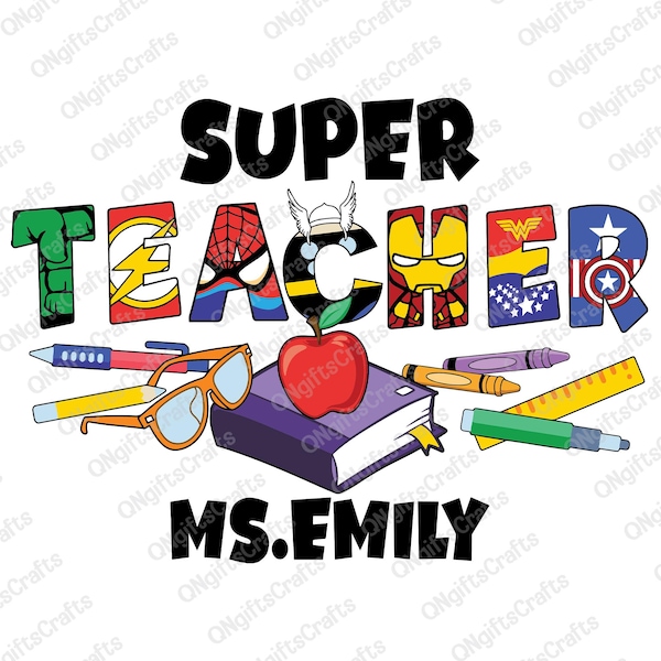 Super Hero Teacher - Etsy
