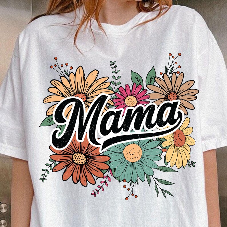 Boho Floral Mama Png, She is Mom Png, Mama Sublimation Design, Mom ...