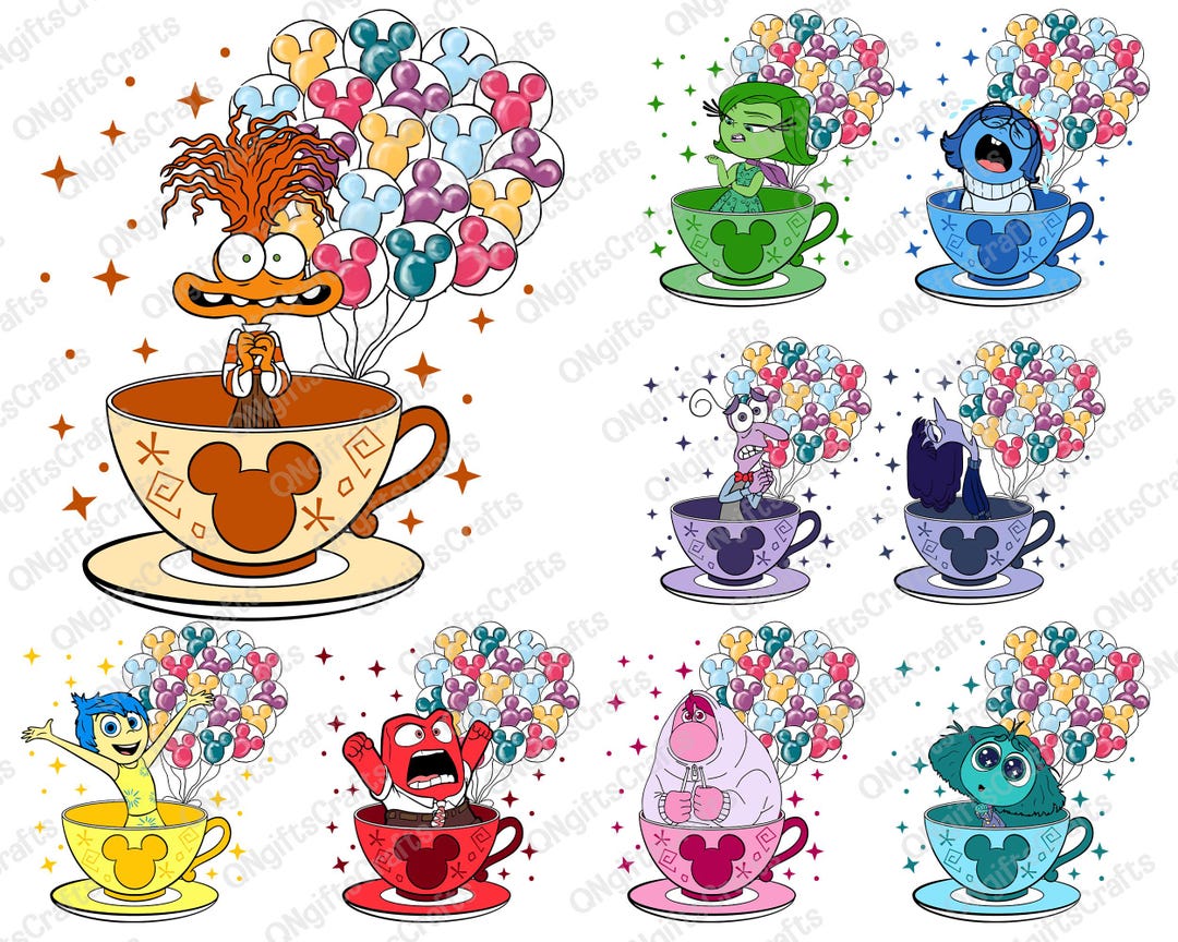 Bundle Emotions and Friends Png, Castle Tea Cup Party PNG, Core Memory ...