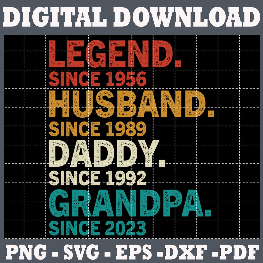 Personalized Legend Husband Daddy Grandpa Since Svg, Custom Dad With ...