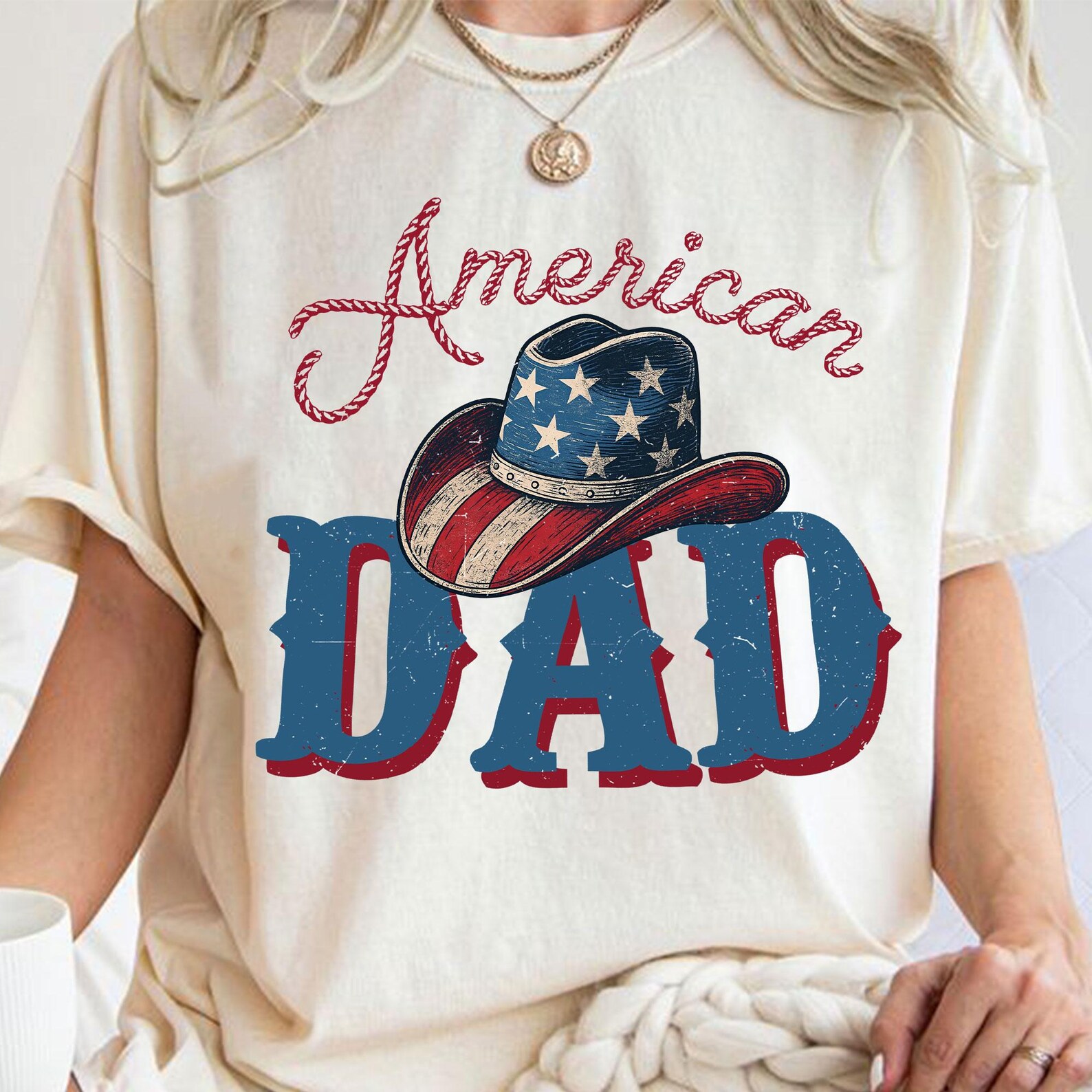 American Dad With Cowboy Hat Png, Dad Life Png, 4th of July Png ...