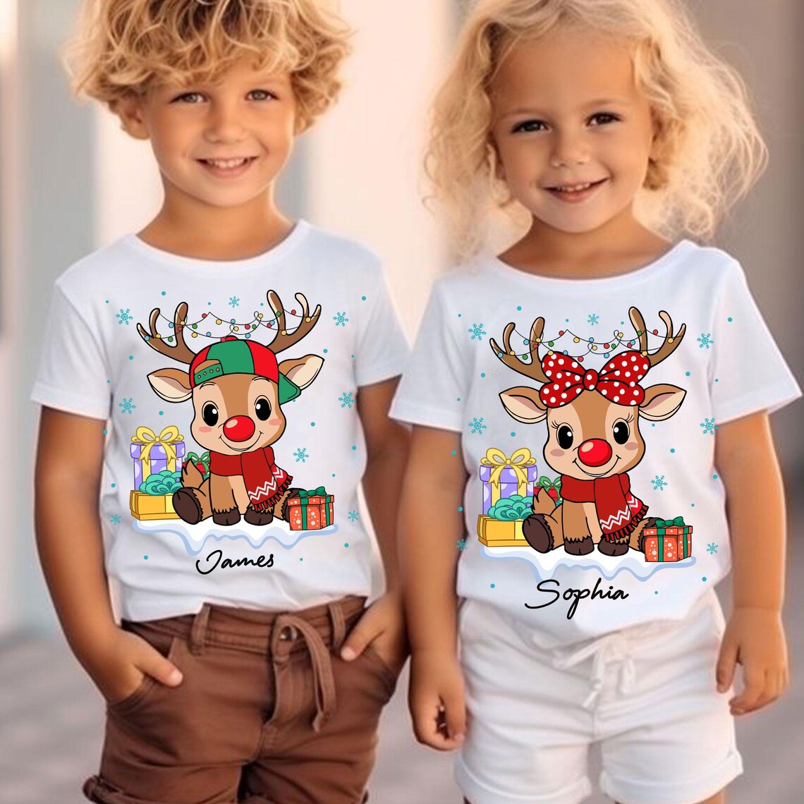 Custome Kids Christmas Png: Reindeer Christmas Png, Christmas Couple ...