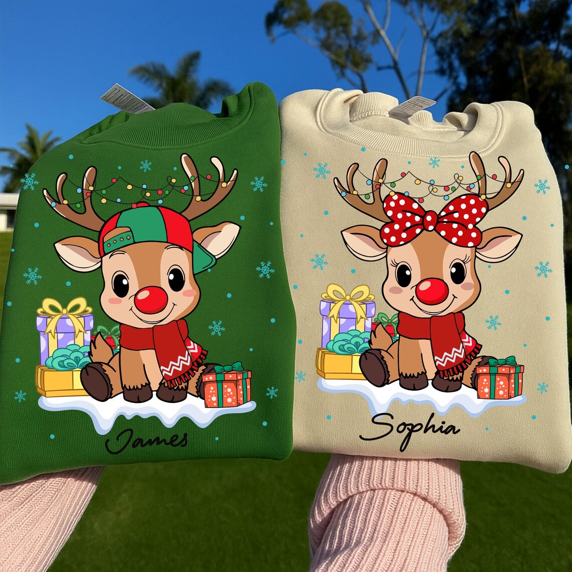 Custome Kids Christmas Png: Reindeer Christmas Png, Christmas Couple ...