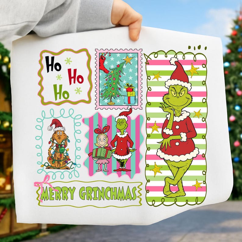 Grinc Christmas PNG Bundle: Merry Grinchmas Png, Watercolor Christmas ...