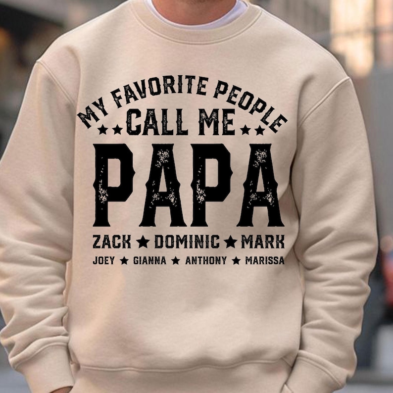 Personalized My Favorite People Call Me Papa Svg, Custom Kids Name Svg ...