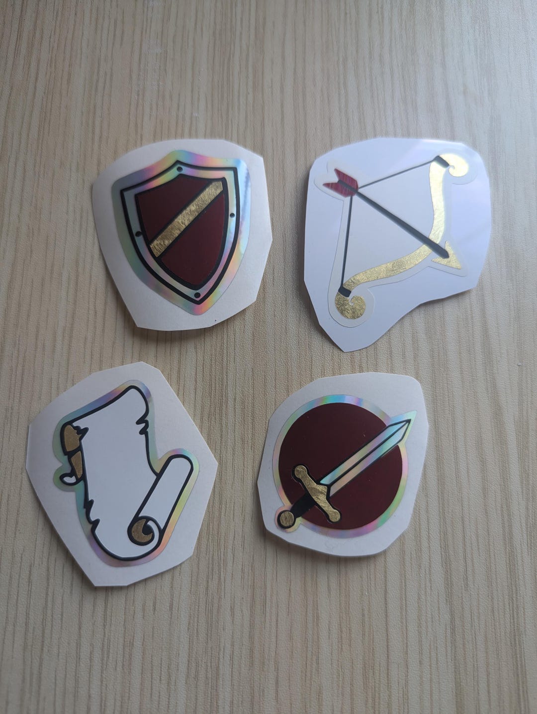 Holographic Medieval Sticker Set - Etsy