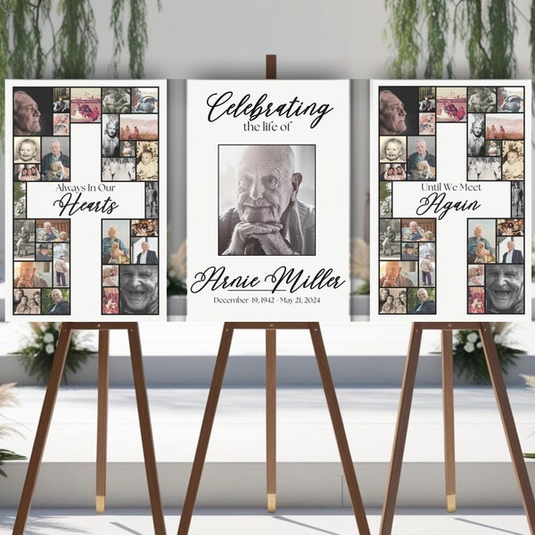 Funeral Collage Template - Etsy