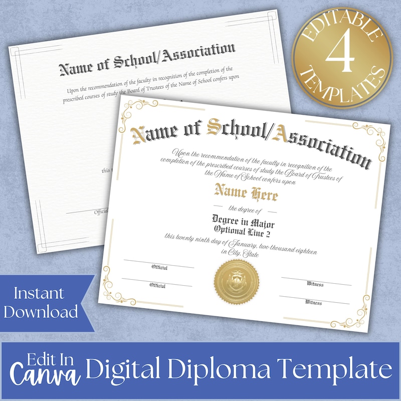Custom Fake Diploma - Etsy
