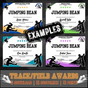 Editable Team Awards, Running Awards Certificate Bundle, Track and ...