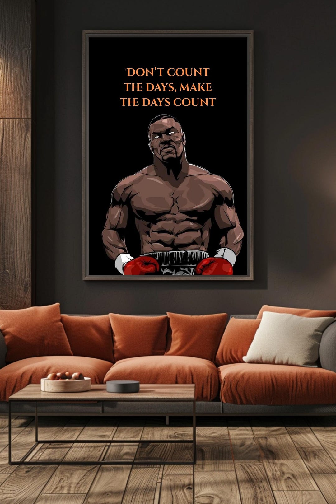 Boxing Motivational Poster, Don’t Count the Days Print, Gym Wall Art ...