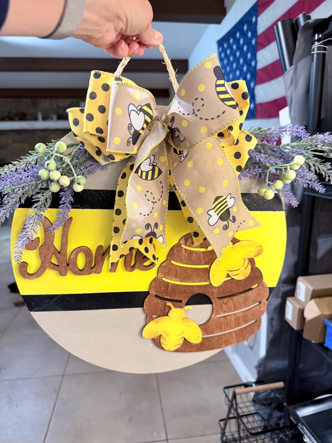 Bee Door Sign, Bee Door Hanger, Bee Door Decor, Wall Sign, Office Decor ...