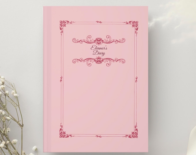 Handmade Pink Strawberries Themed Junk Journal, Pink Lace, Pockets ...