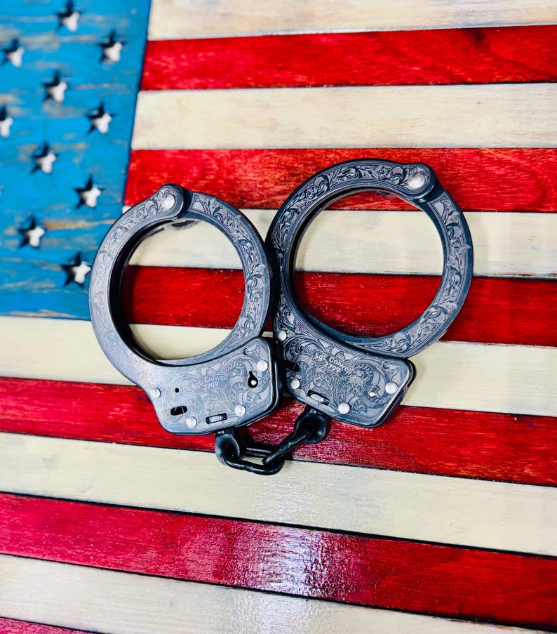 Engraved Handcuffs, Peerless or Smith & Wesson, Custom Cuffs Available ...