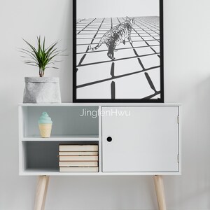 Digital Download Simple Cat Painting Wall Art Prints Minimalist Tabby ...