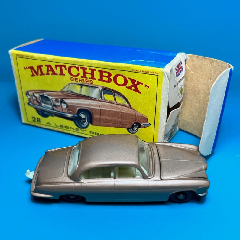 Vintage Matchbox Lesney No 28c MK.10 Jaguar 1964 Original Box - Etsy