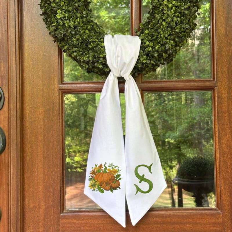 Fall Monogram Wreath - Etsy