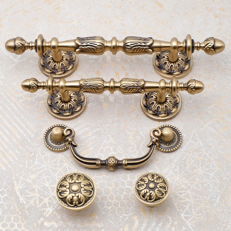 Antique Rococo Pulls - Etsy