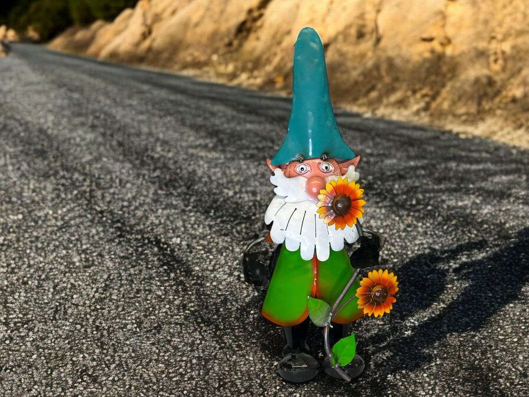 Metal Elf Garden Sculpture - Etsy