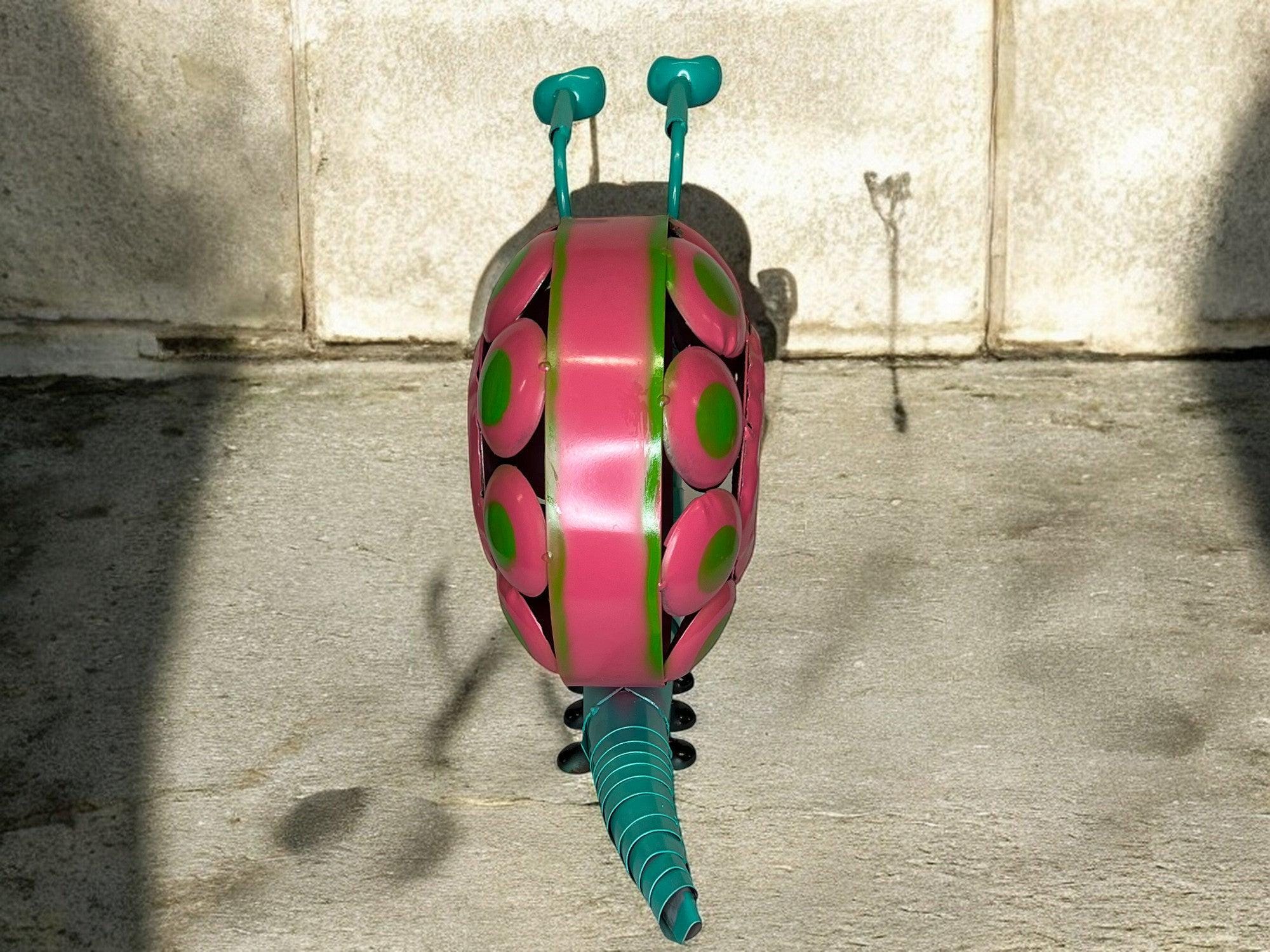Turquoise Snail Sculpture With Pink Shell - Etsy