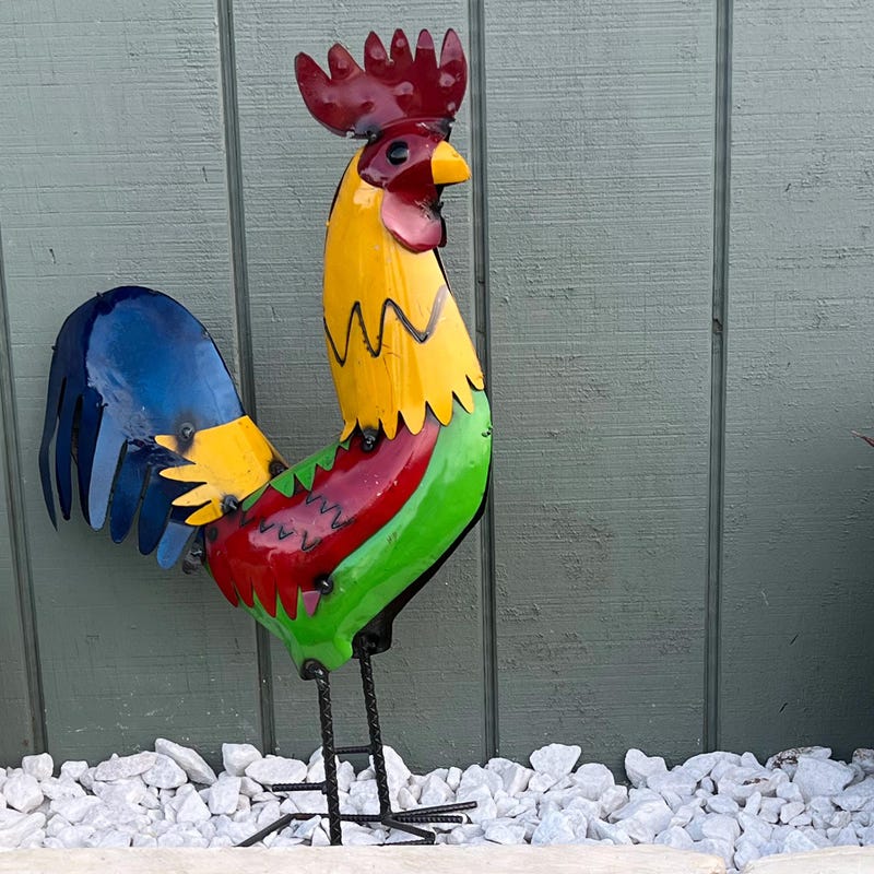 Rooster Statue - Etsy