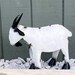 Handmade Metal Goat Sculpture | Farmhouse Garden Art, Lawn Ornament - Etsy