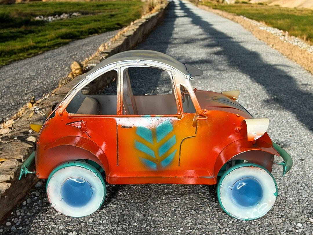 Hippie Beetle Car Sculpture - Etsy